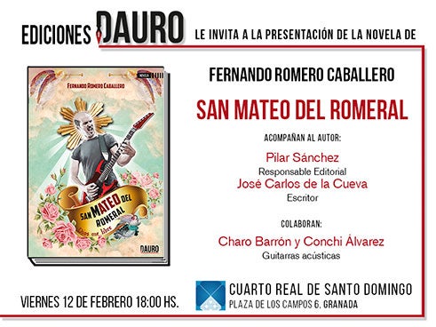 Fernando Romero presenta su novela ‘San Mateo del Romeral’, la ...