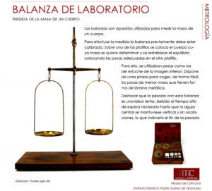 Elemento de la semana del Museo de Ciencias del IES Padre Suárez (182): Balanza de laboratorio ...