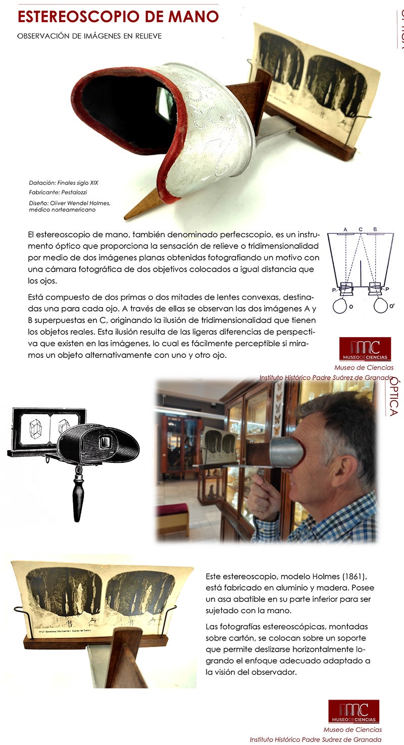 Elemento de la semana del Museo de Ciencias del IES Padre Suárez (216): Estereoscopio de mano ...